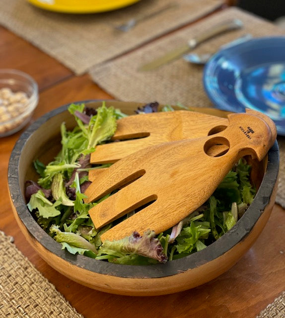 Tropical Hardwood Salad Hands – Women of the Cloud Forest