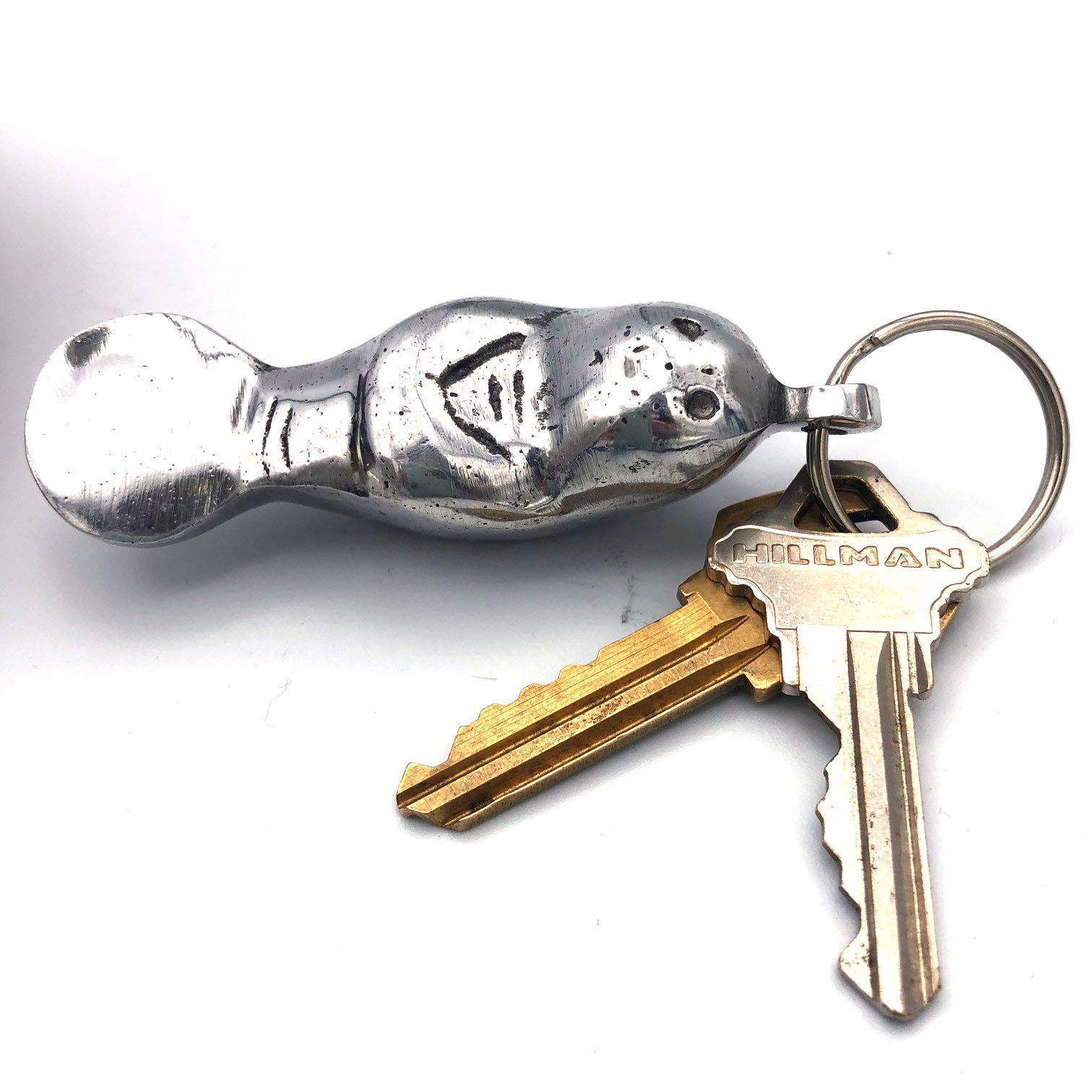 Recycled Aluminum Manatee Keychain – Women of the Cloud Forest